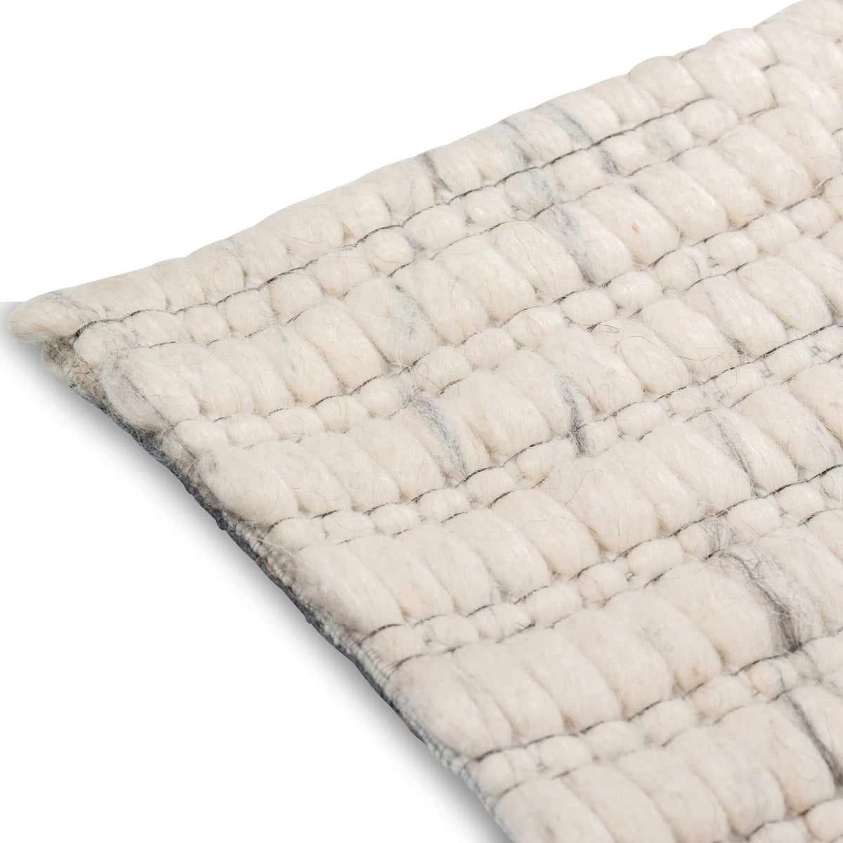 Chinook Handmade Wool Off White Marble Rug